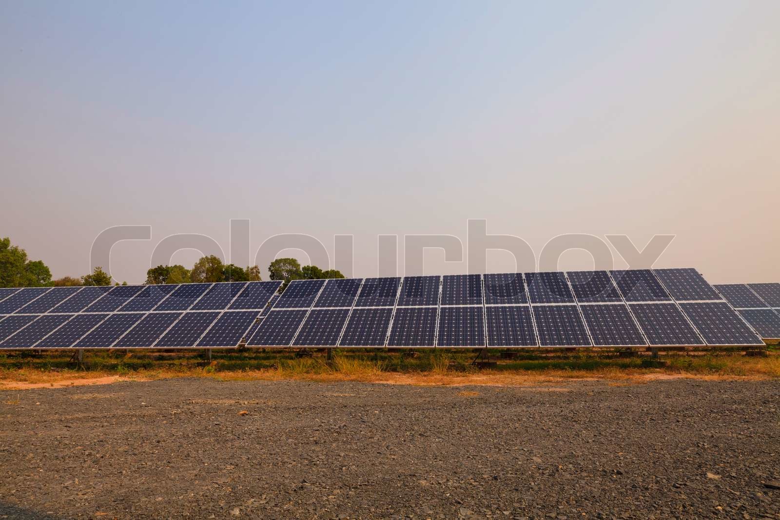 Solar energy plants | Stock image | Colourbox