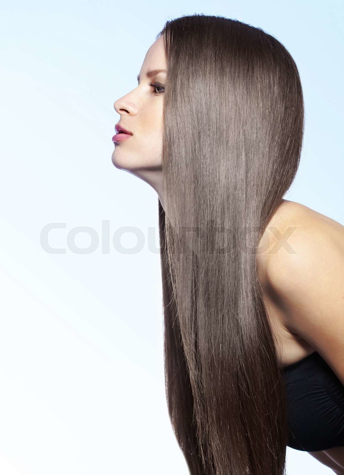 Strong healthy hair | Stock image | Colourbox