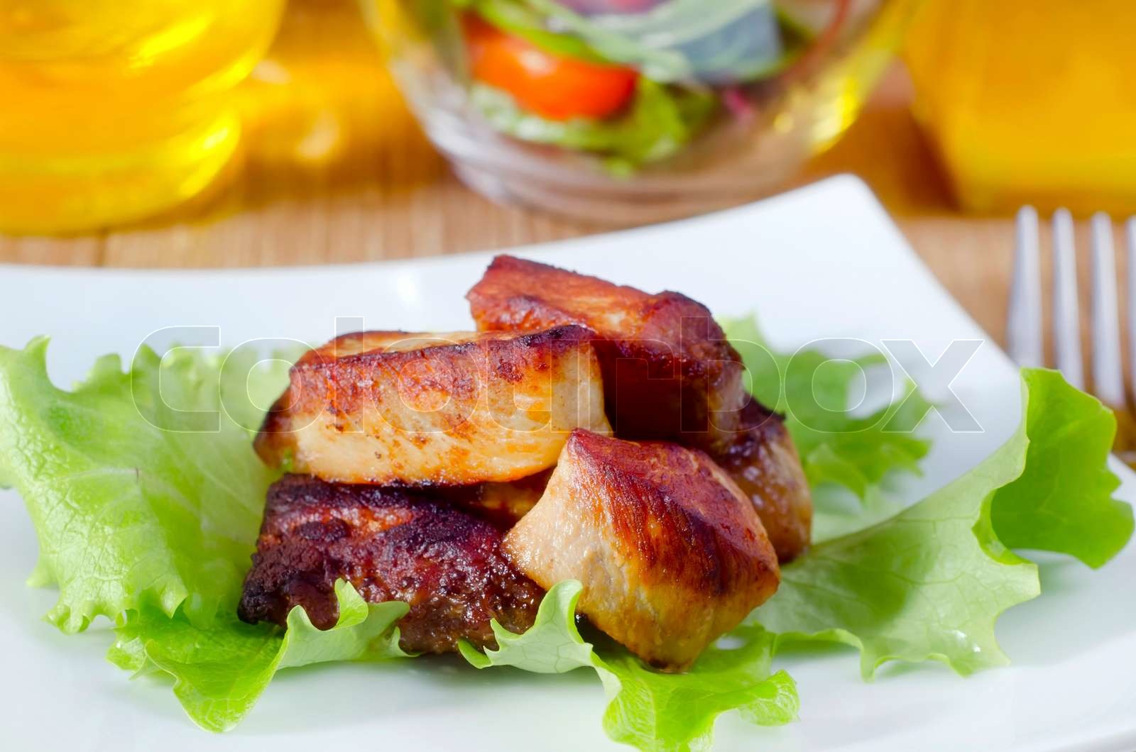 fried meat | Stock image | Colourbox