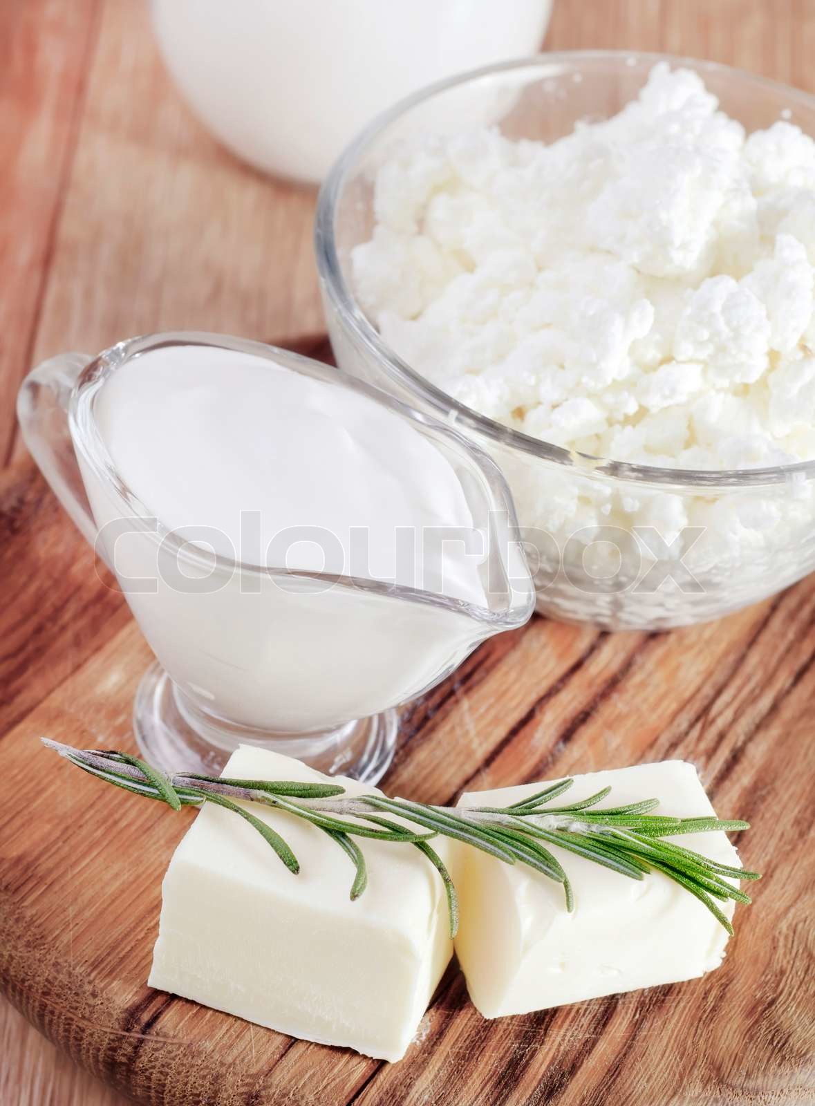 cottage,butter and milk | Stock image | Colourbox
