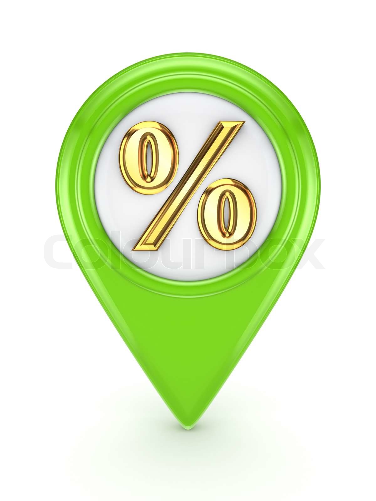 Icon mit dem Symbol der Prozente | Stock Bild | Colourbox