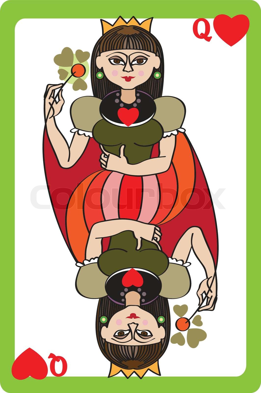 queen hearts | Stock vector | Colourbox