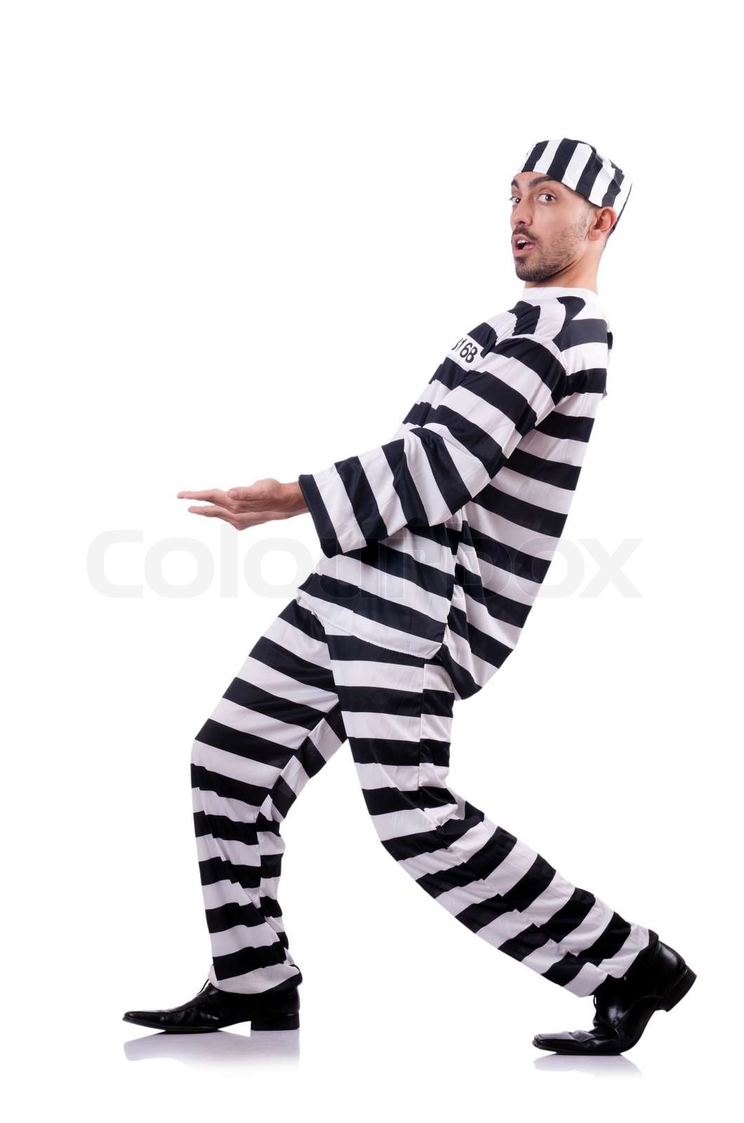 Convict Criminal In Striped Uniform Stock Image Colourbox convict-criminal-in-striped-uniform-stock-image-colourbox
