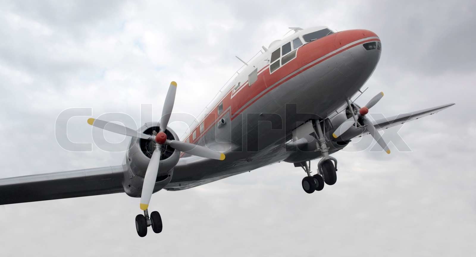 nostalgisk propelfly | Stock foto | Colourbox