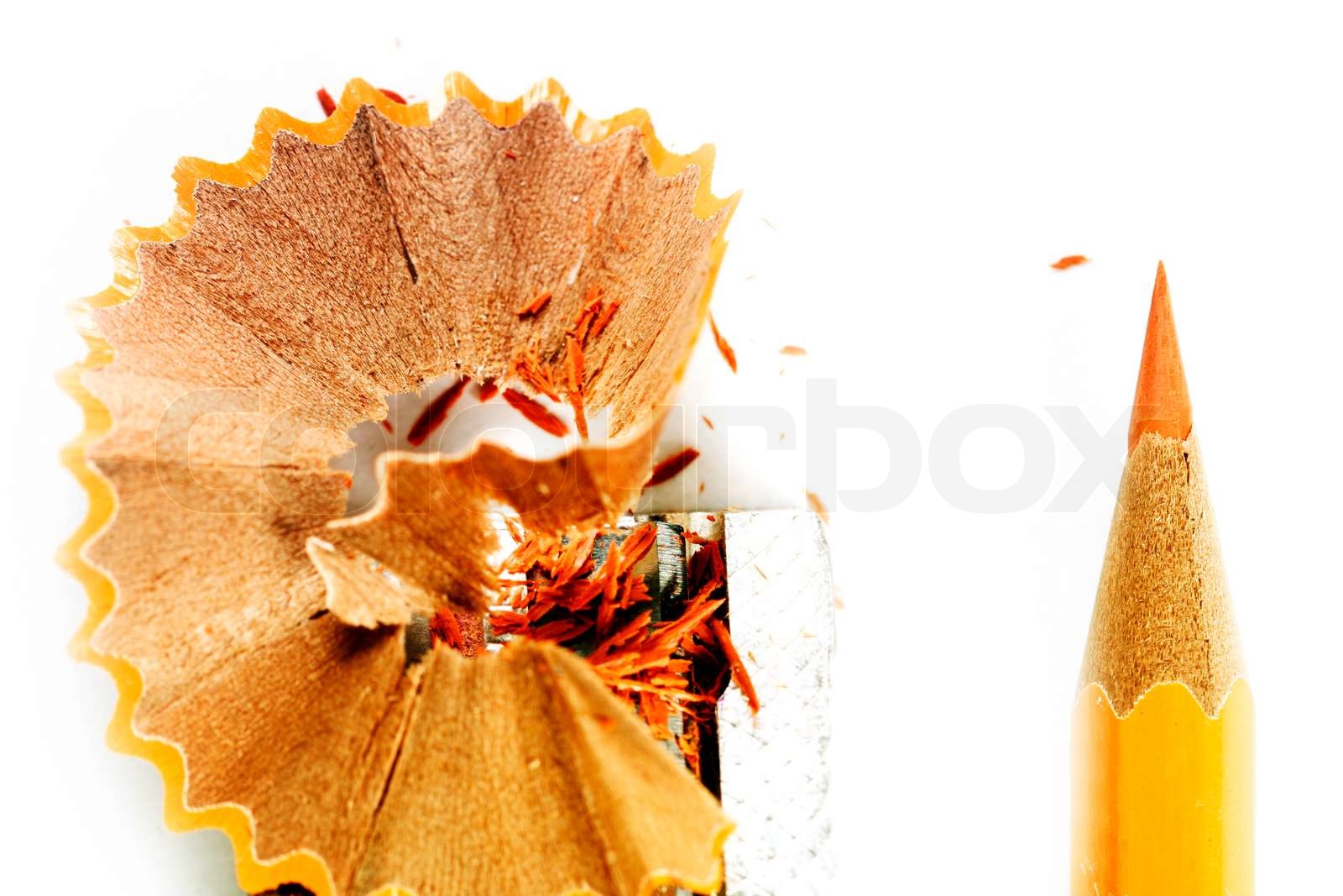 Bleistift und Spitzer | Stock Bild | Colourbox