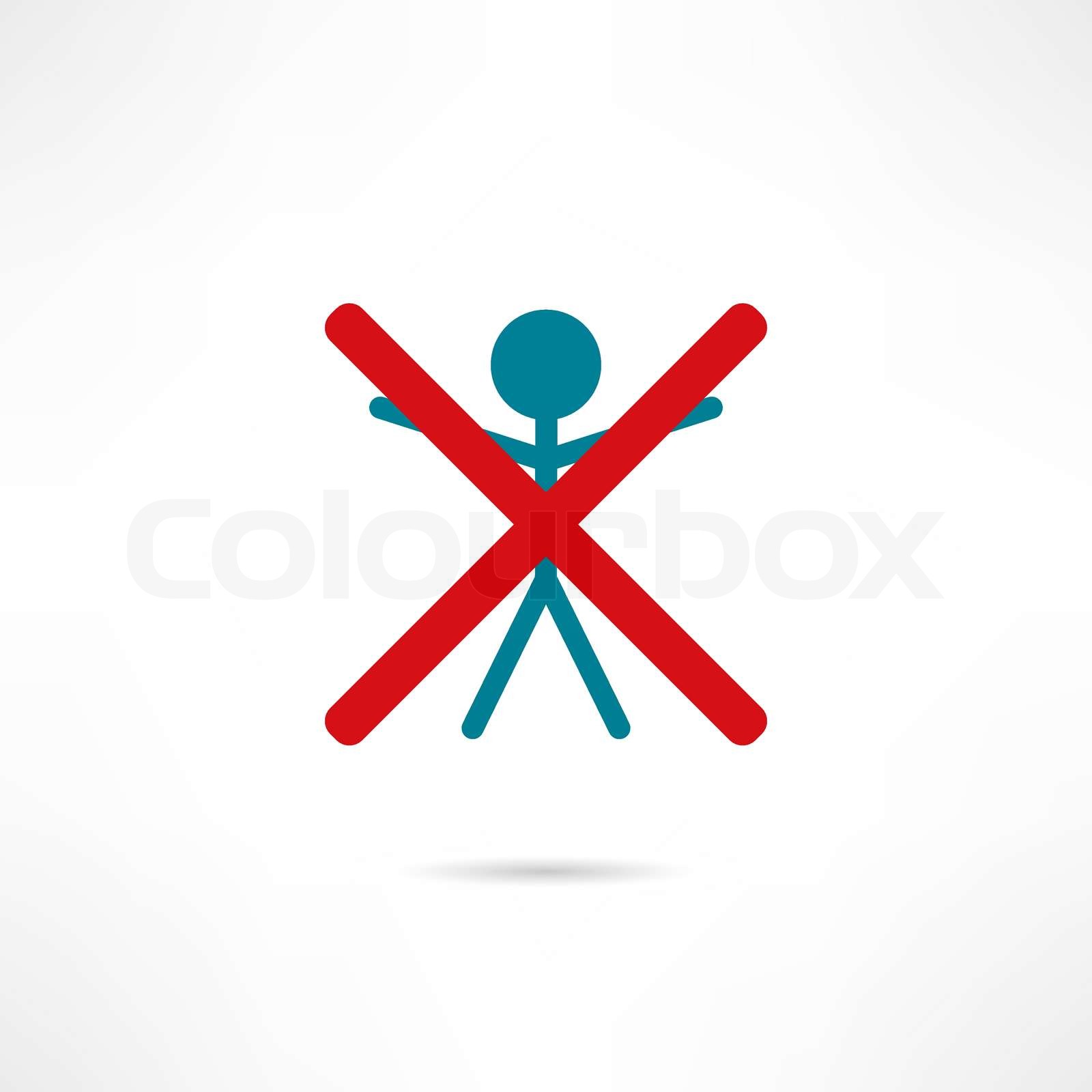 veto icon | Stock vector | Colourbox