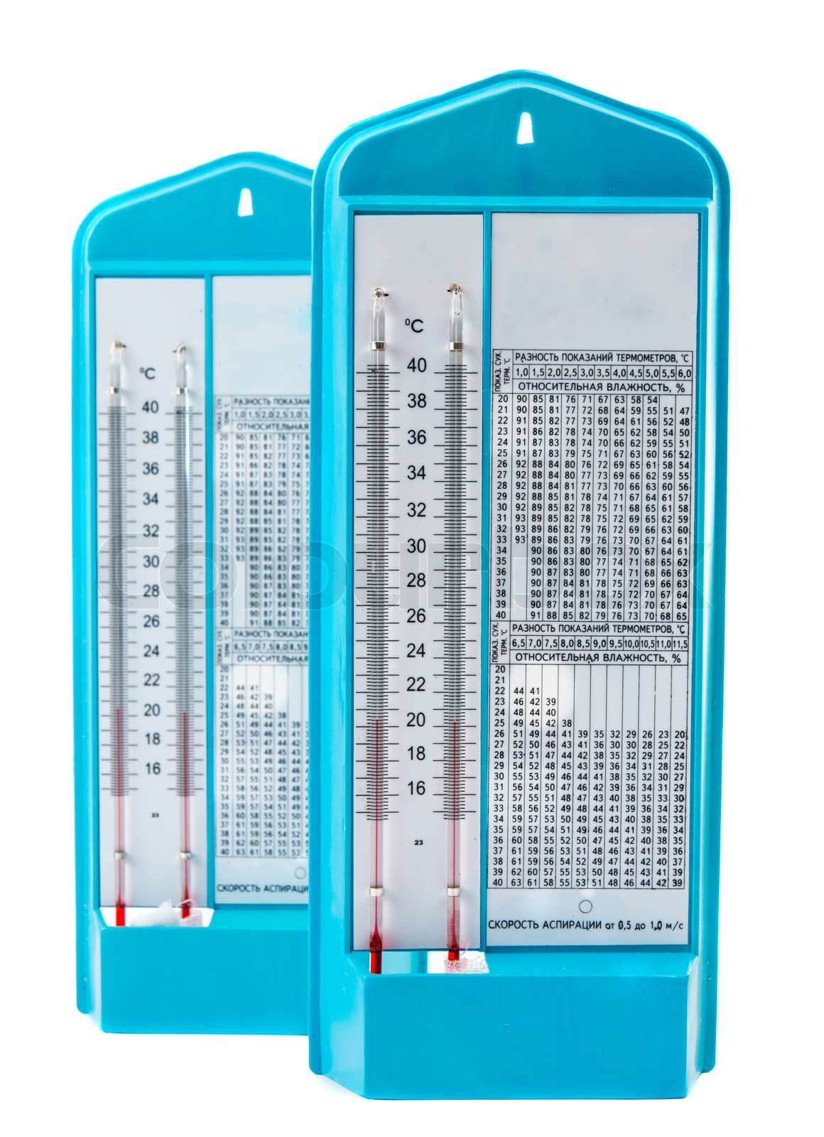 Psychrometric hygrometer isolated | Stock image | Colourbox