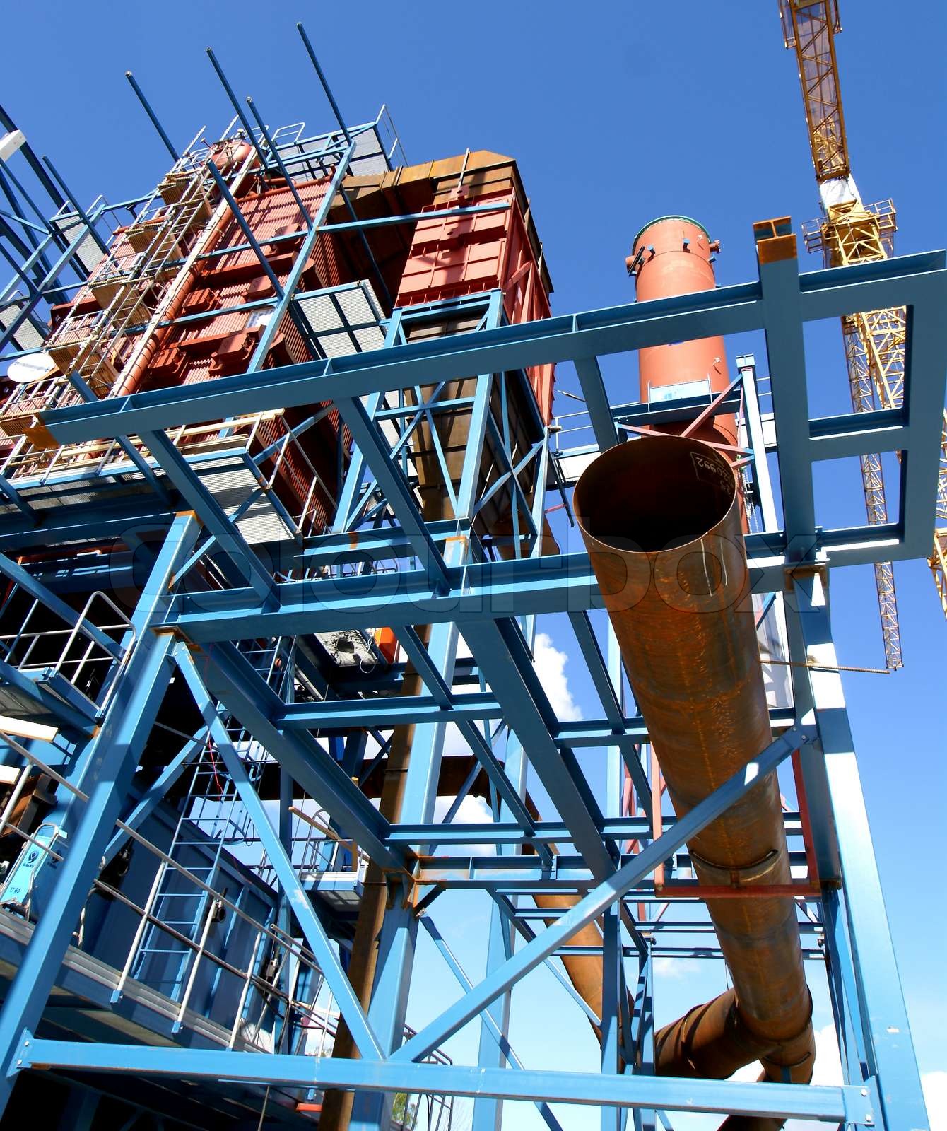 Industrial zone , byggeplads | Stock foto | Colourbox