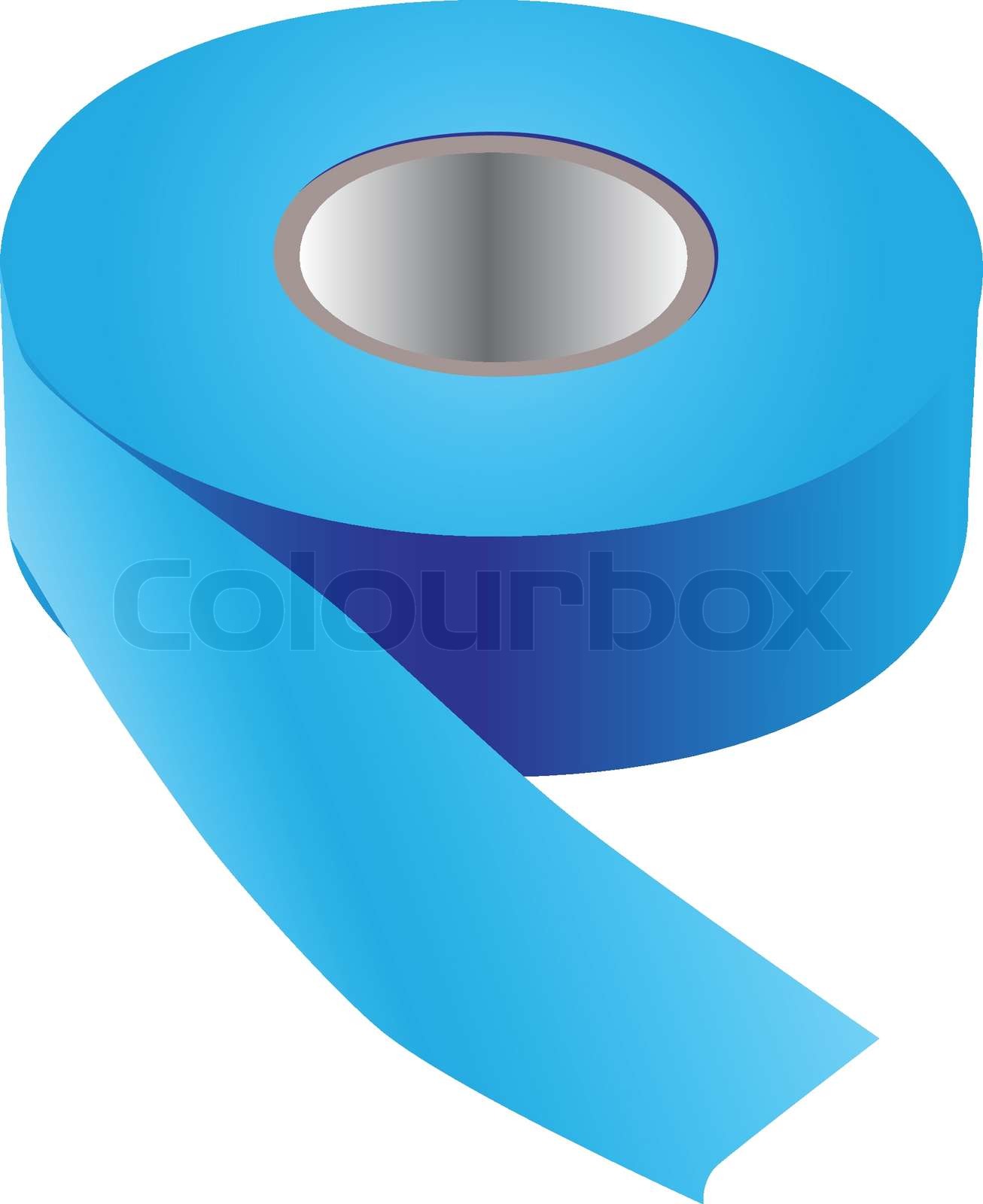 Blue tape for painting | Stock vector | Colourbox