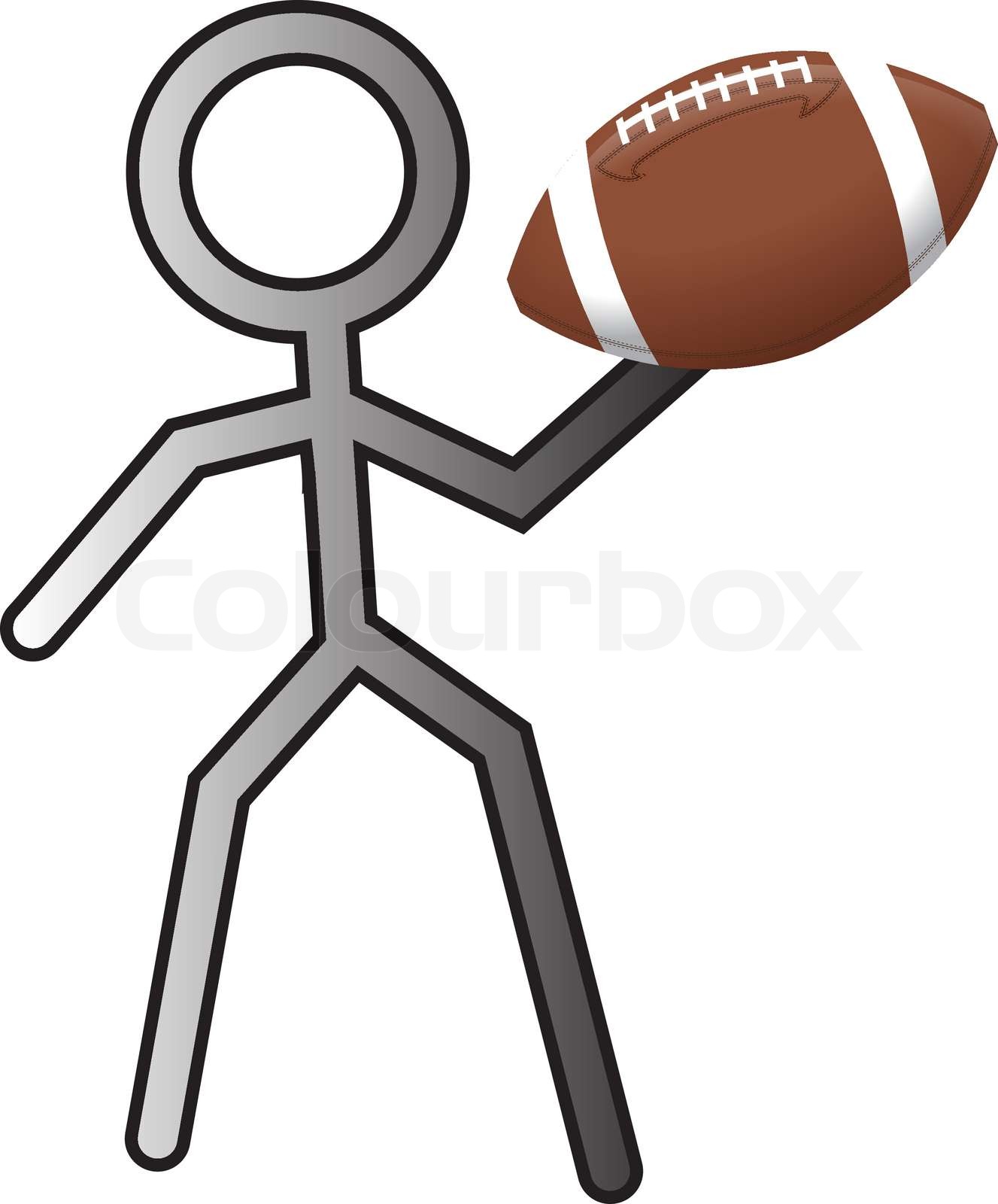 STICKMAN US FOOTBALL | Stock vector | Colourbox