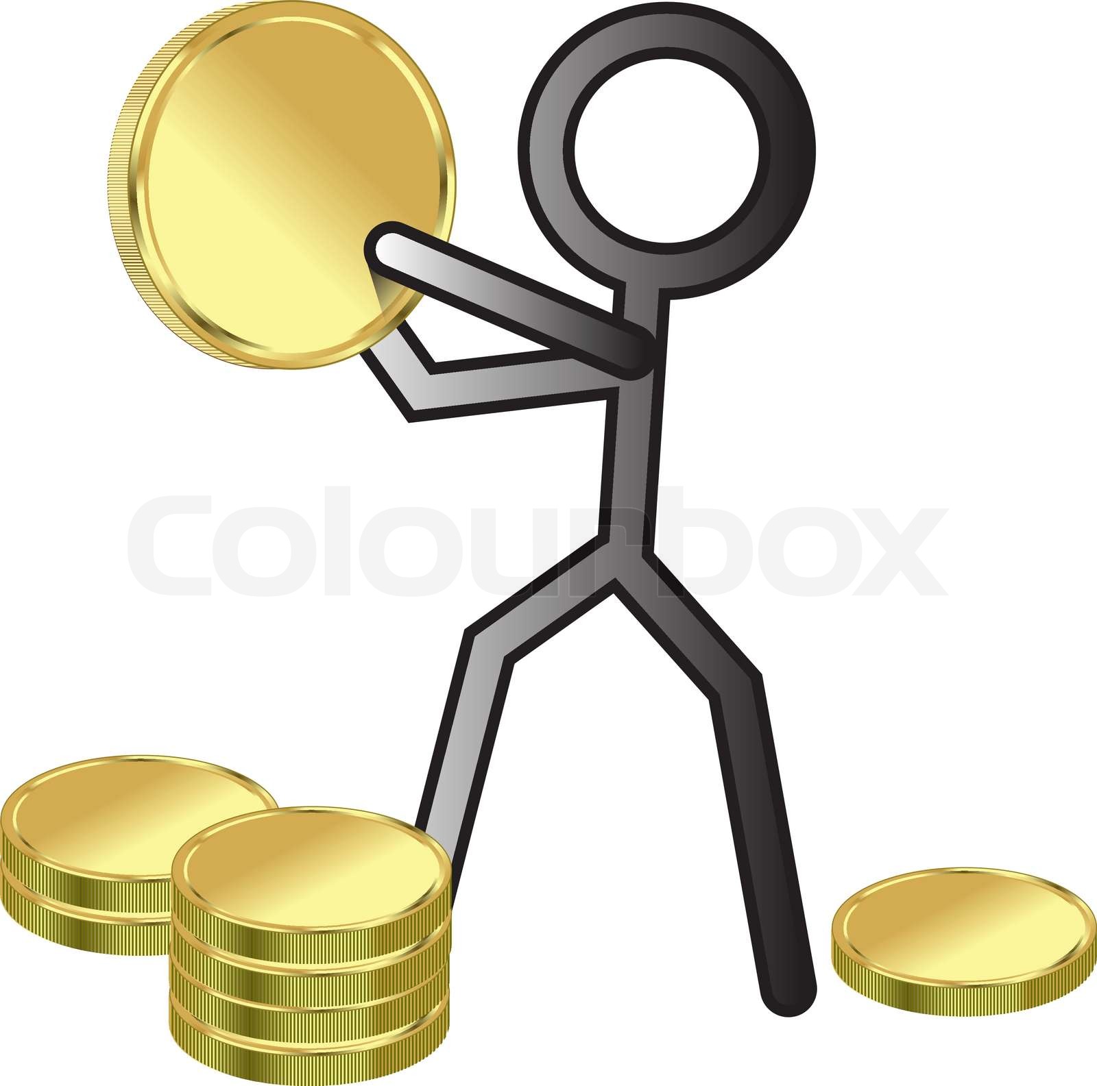 STICKMAN MONEY | Stock vector | Colourbox