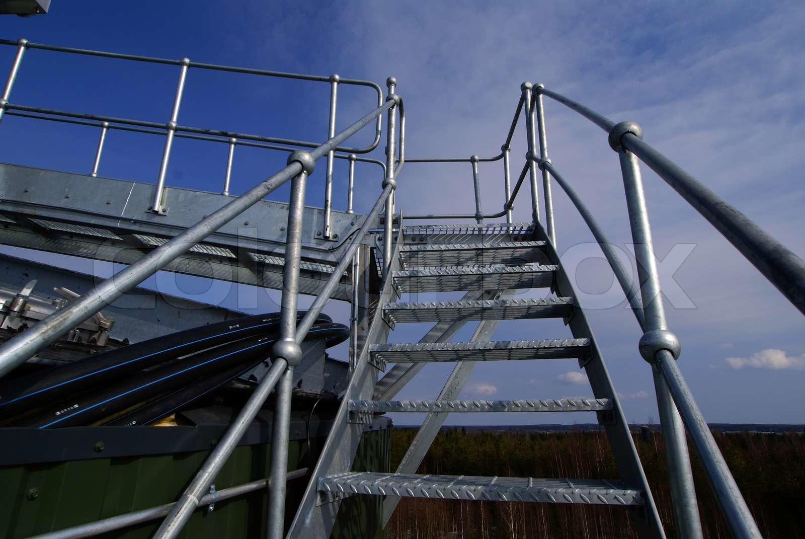 Ladders On An industrial construction Site | Stock image | Colourbox