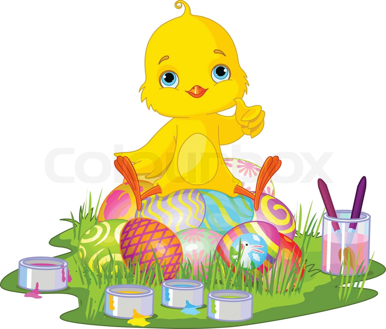 Påske kylling | Stock vektor | Colourbox