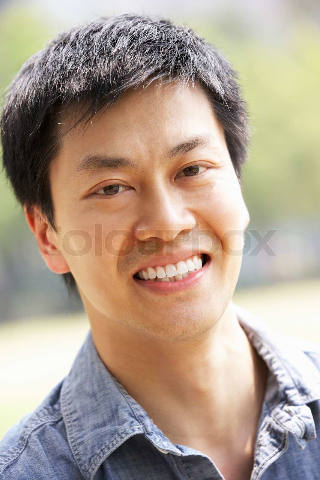 Head And Shoulders Portrait Of Chinese Man | Stock image | Colourbox