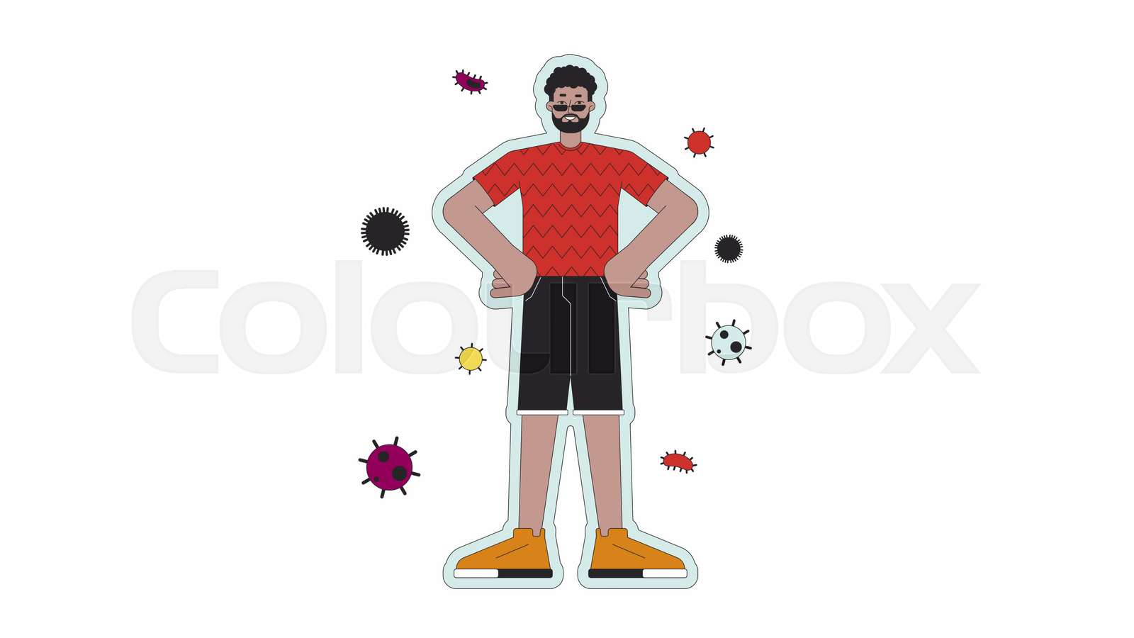 Boosting Immune System Line 2d Animation Stock Video Colourbox