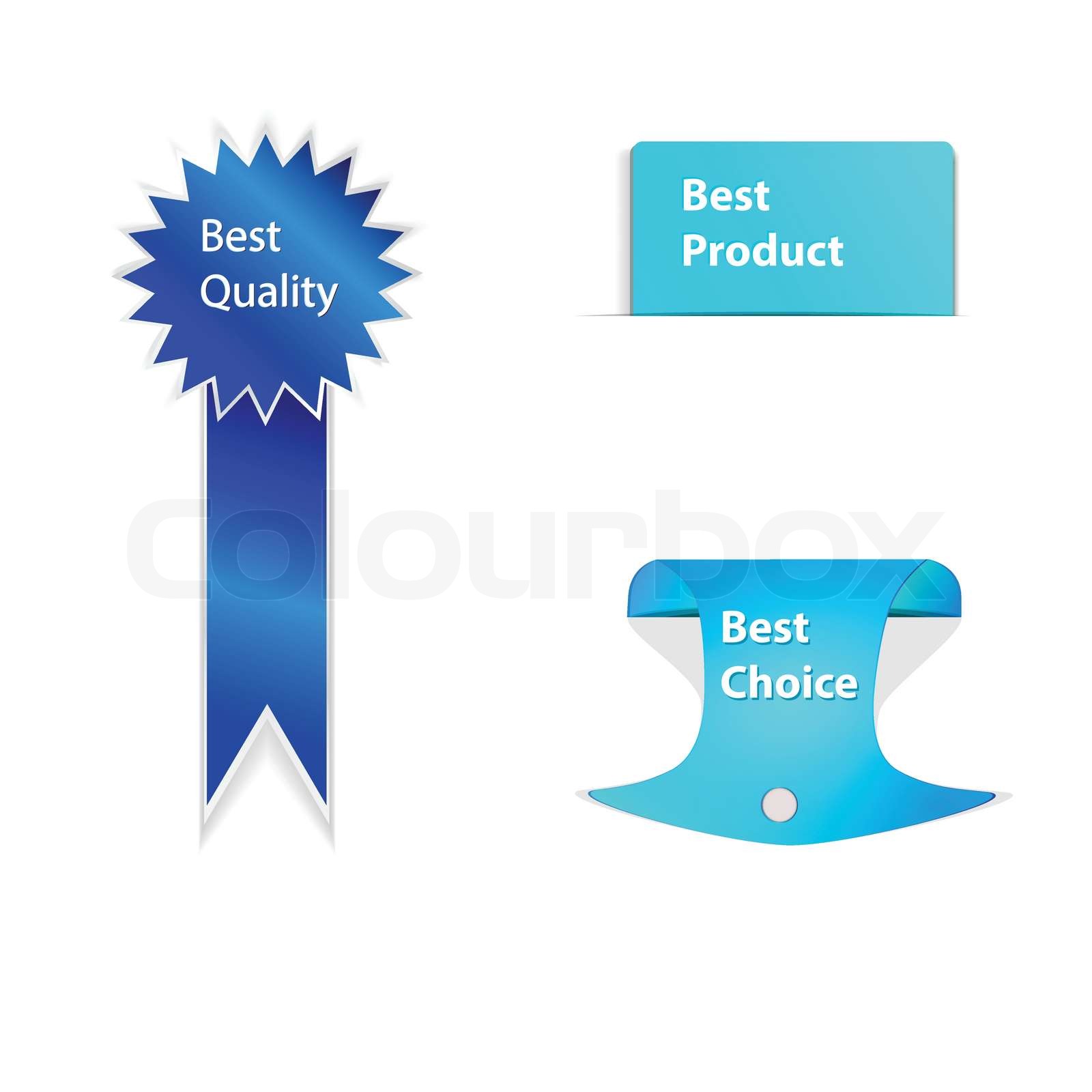 Modern Blue Premium Quality Labels ,Vector design | Stock vector ...