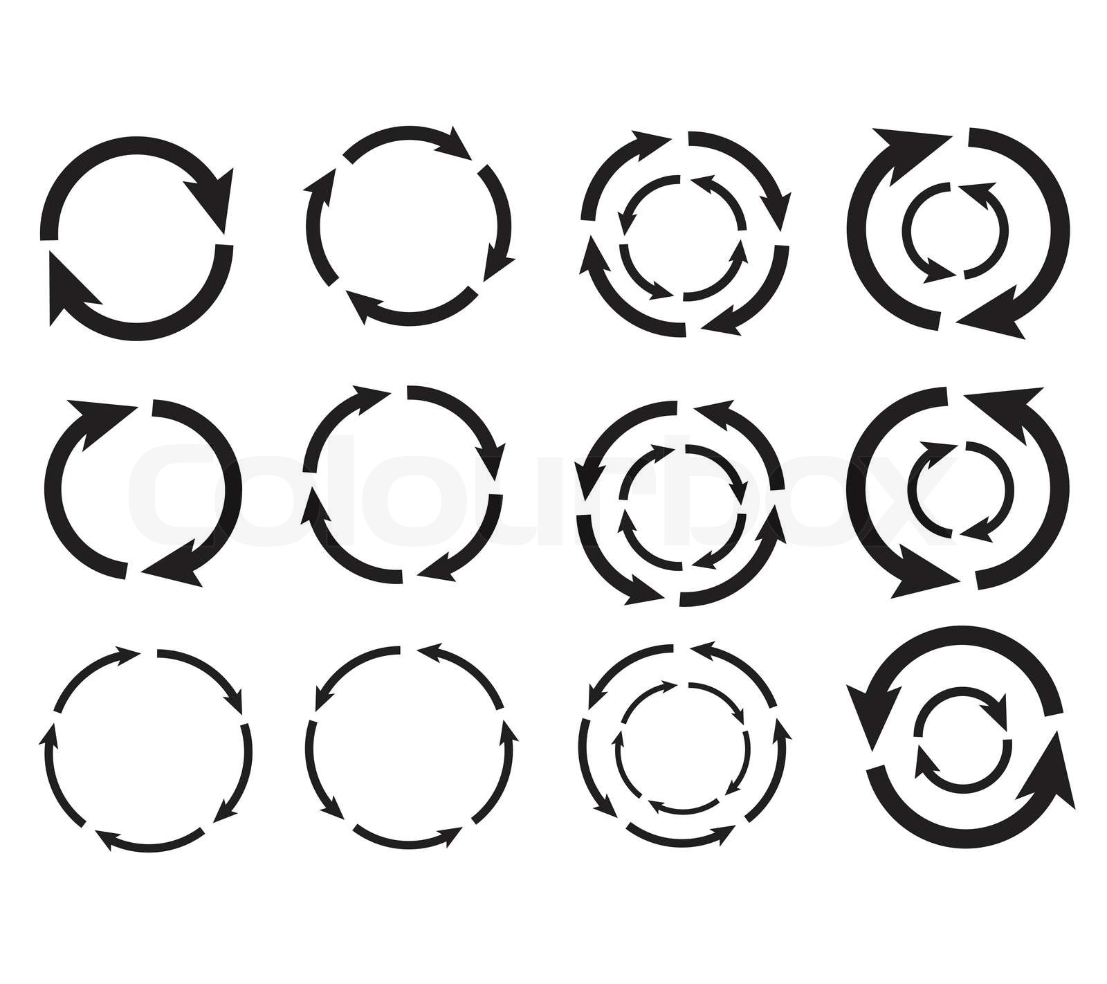 Arrow circle | Stock vector | Colourbox