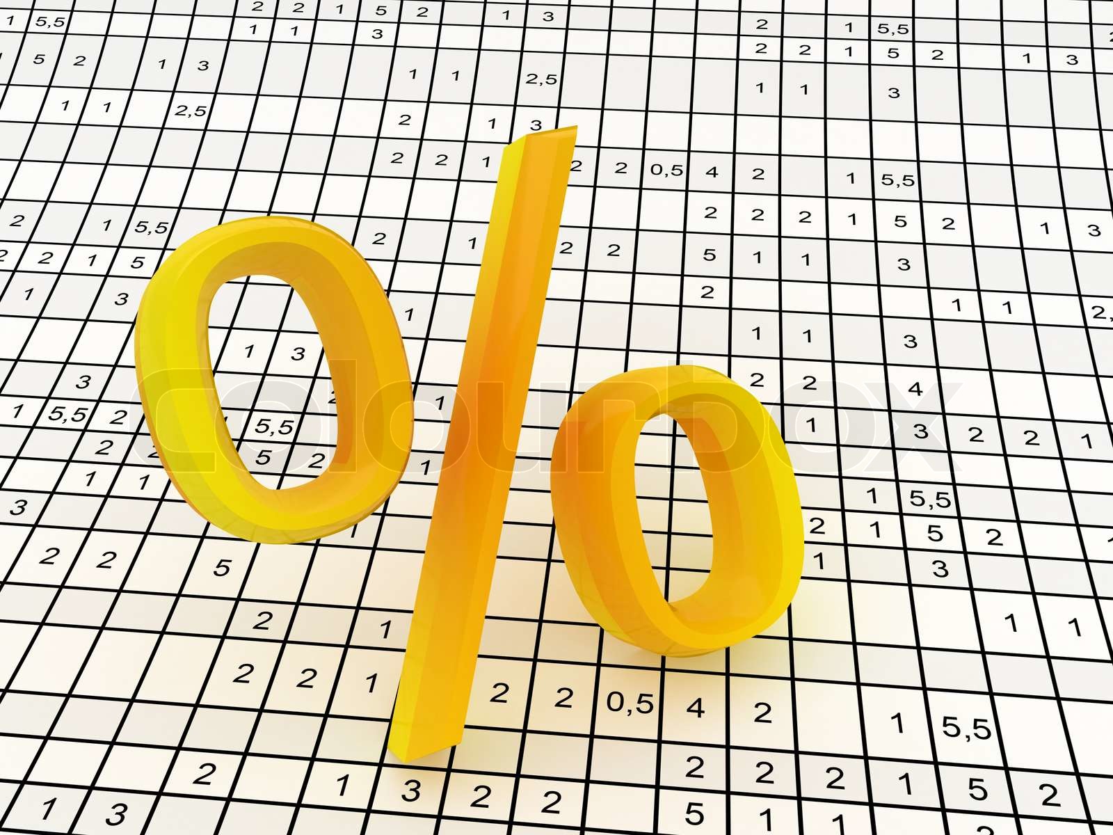 Prozent | Stock Bild | Colourbox