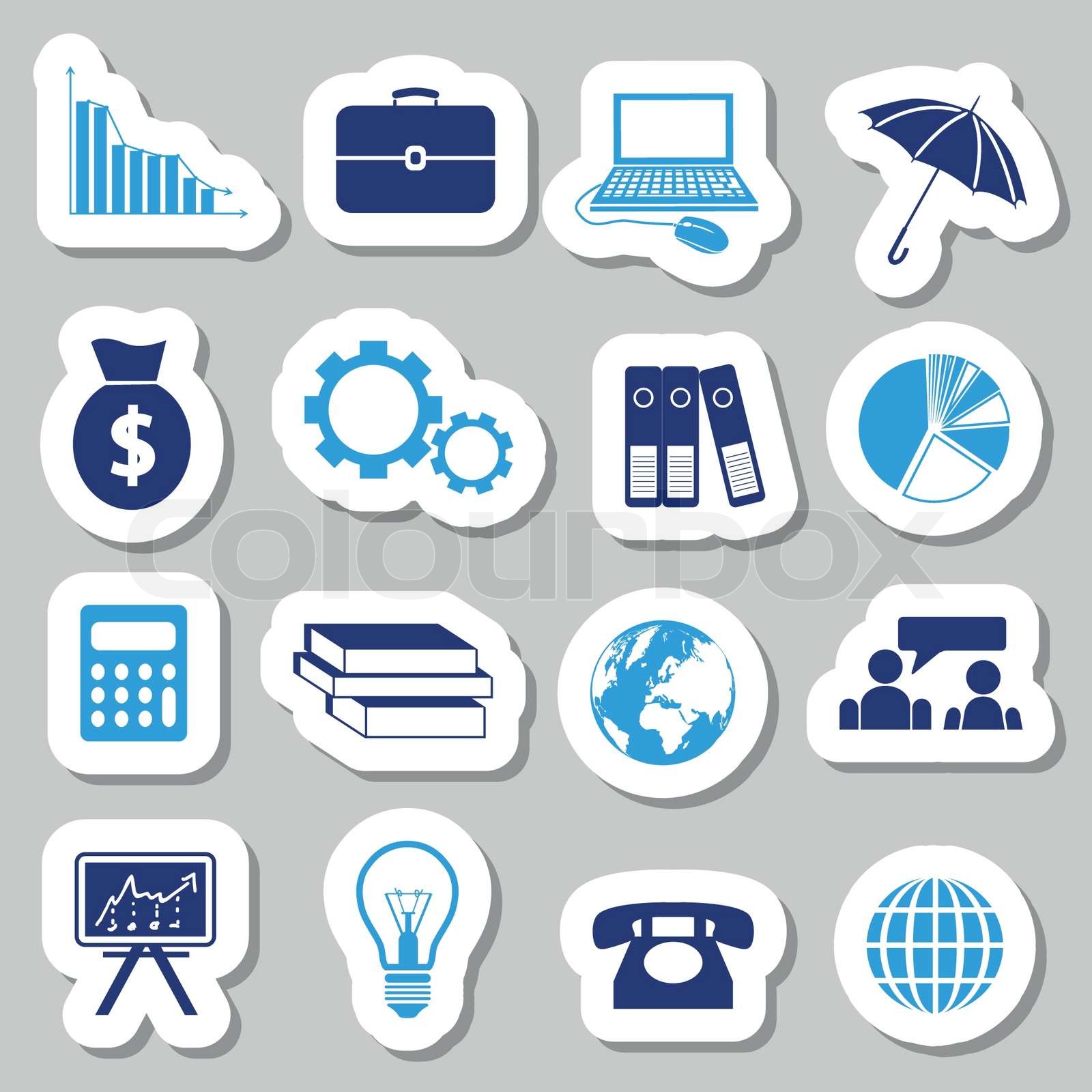 economy stickers | Stock vector | Colourbox