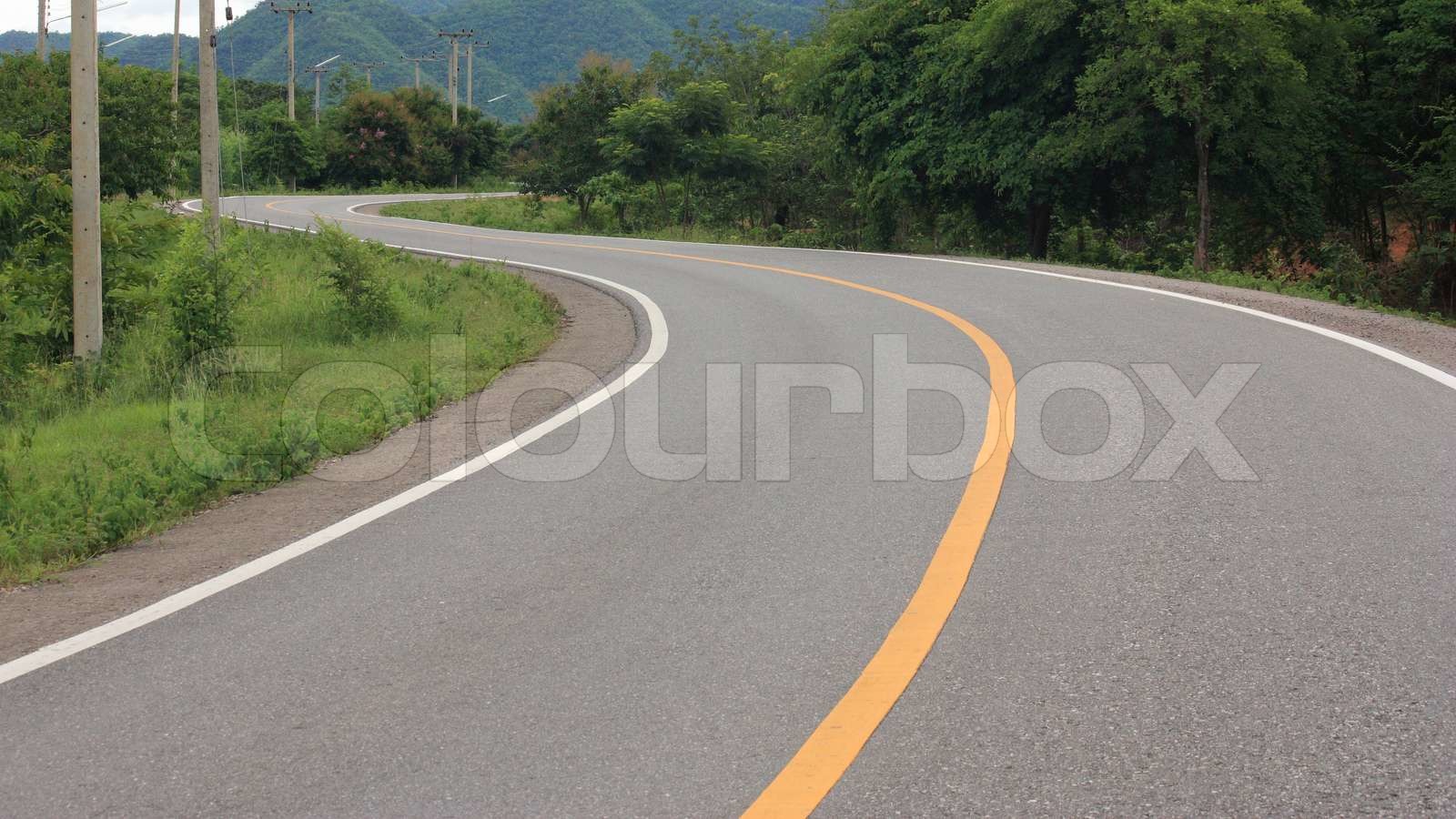 Curve way | Stock image | Colourbox