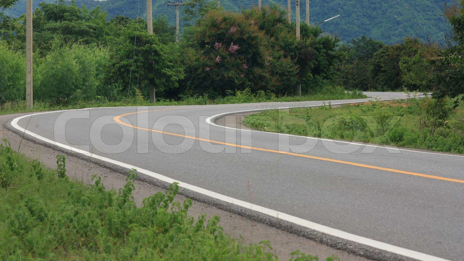 Curve way | Stock image | Colourbox