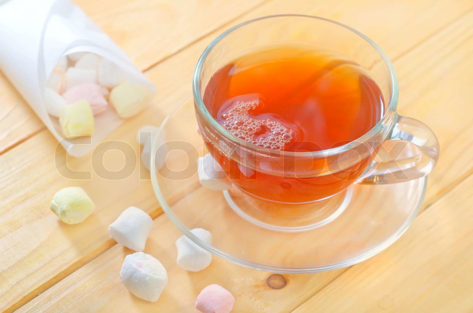 Fresh tea with candy | Stock image | Colourbox