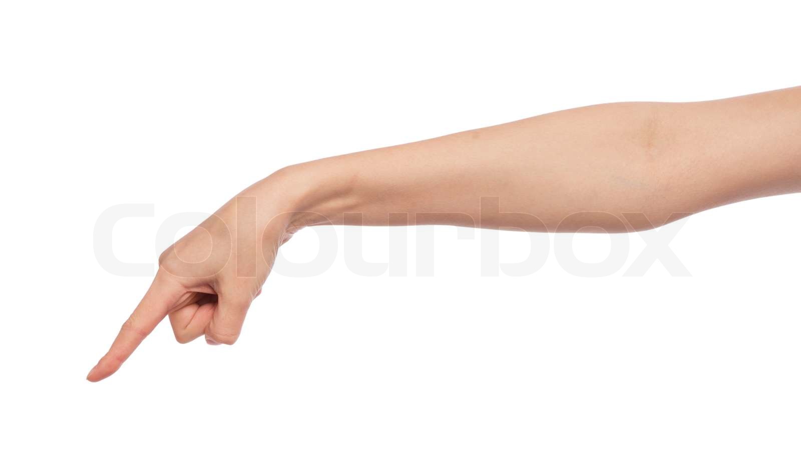 Hand Touch Virtual Screen Isolated | Stock image | Colourbox