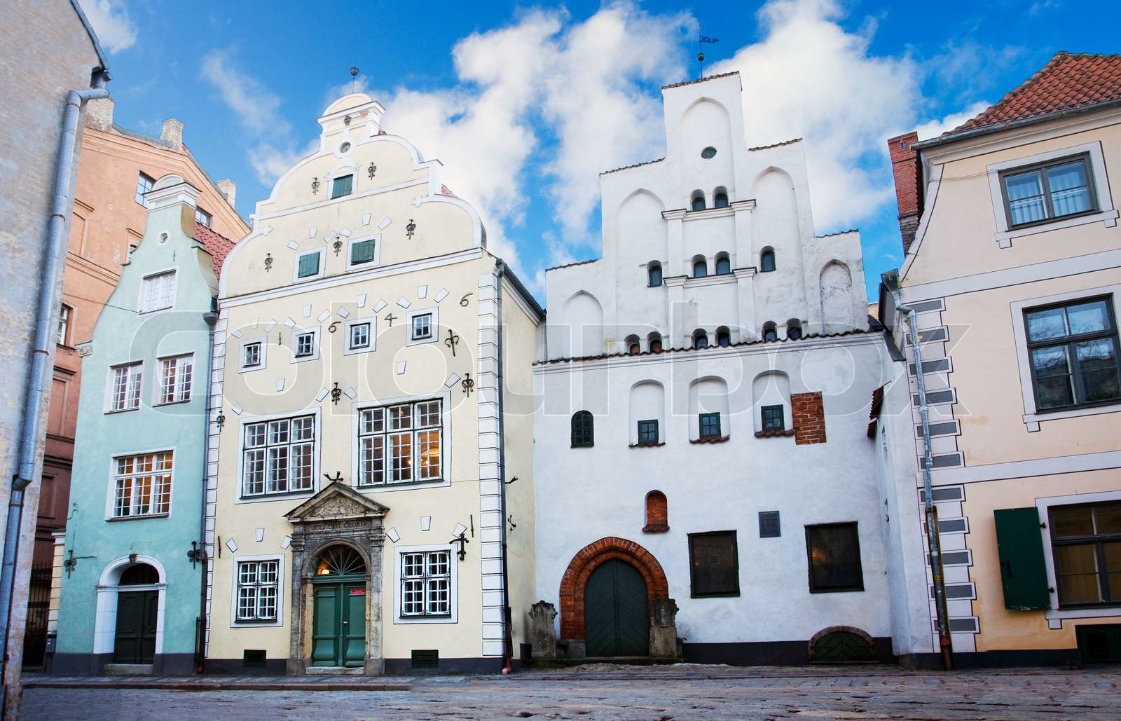 Häuser in der Altstadt, Riga | Stock Bild | Colourbox