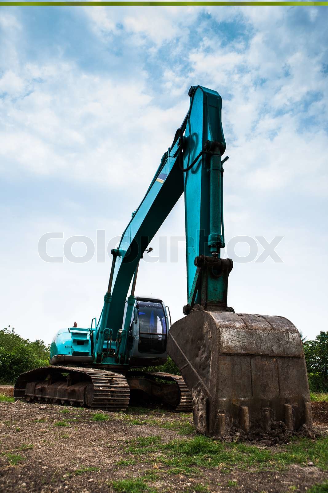 blau digger | Stock Bild | Colourbox