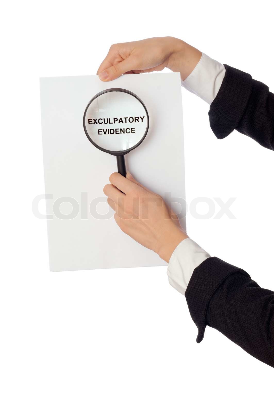 Exculpatory evidence | Stock image | Colourbox