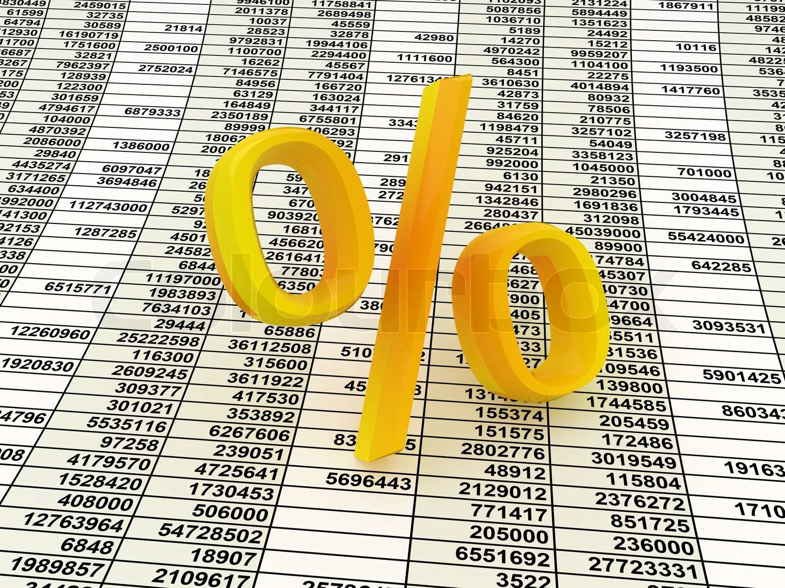 Percent | Stock image | Colourbox