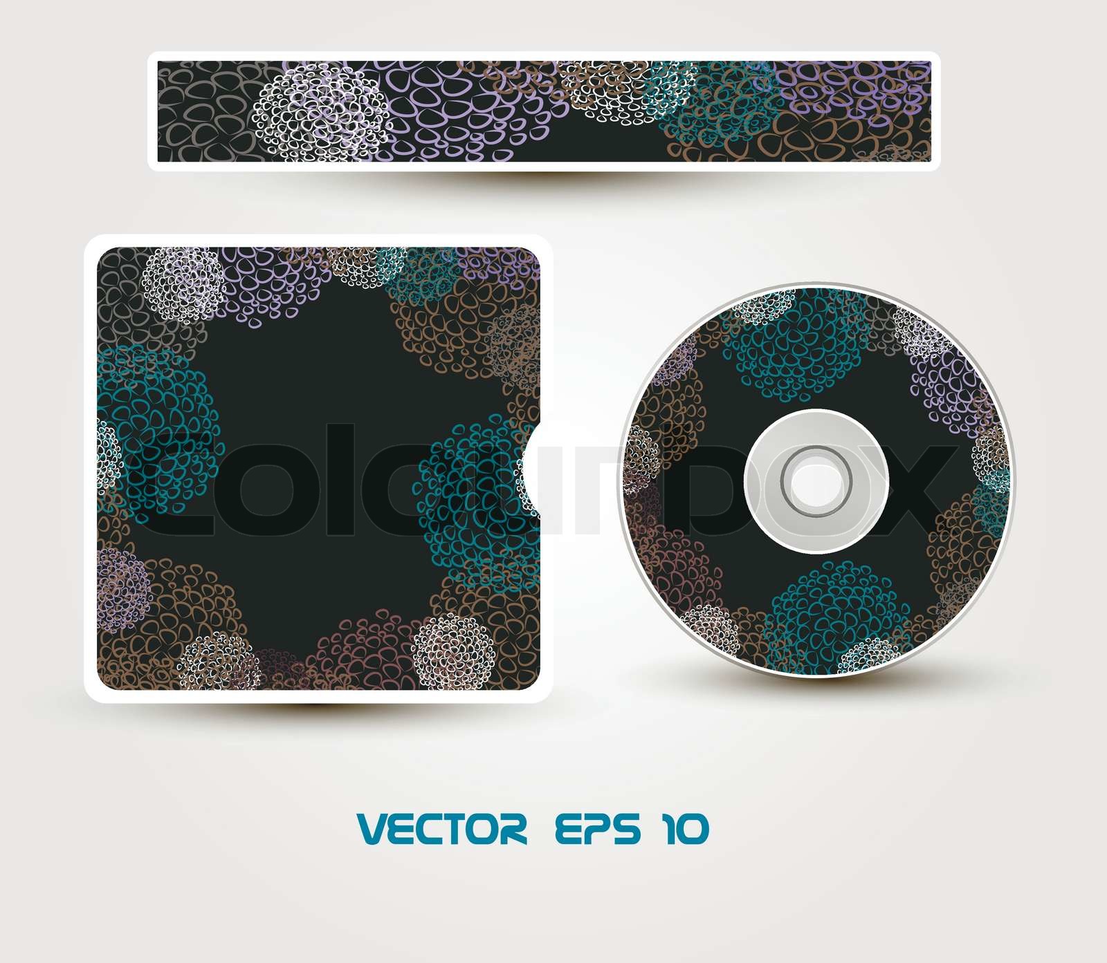 CD-Cover -Layout -Design-Vorlage , PreviewEditable | Stock-Vektor ...