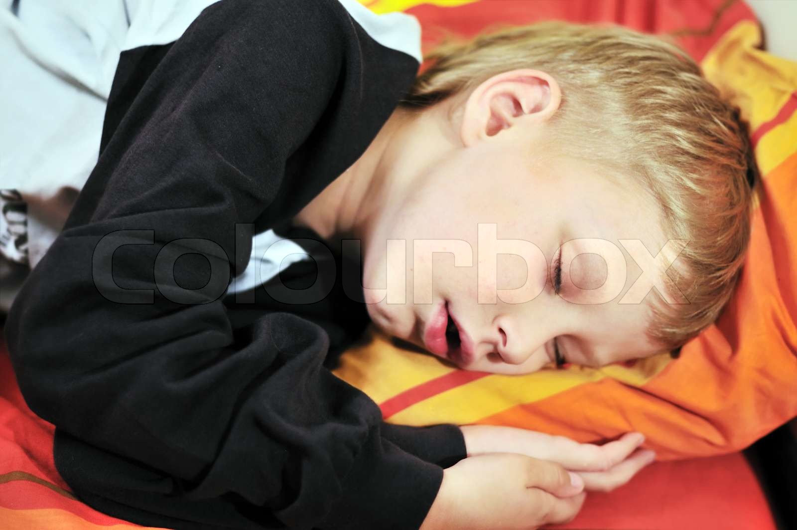 sleeping boy | Stock image | Colourbox