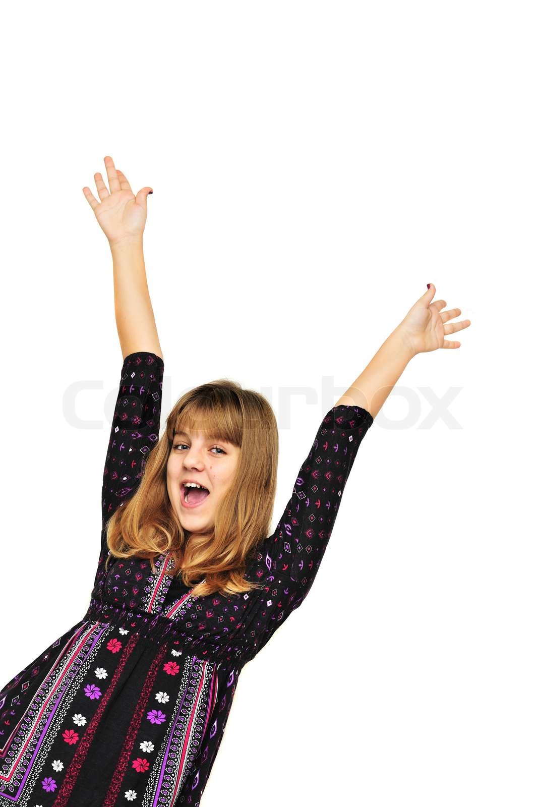 Girl having fun | Stock image | Colourbox