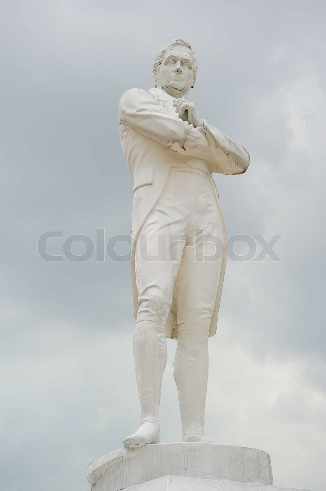 Statue of Sir Tomas Stamford Raffles - best known for his founding of ...