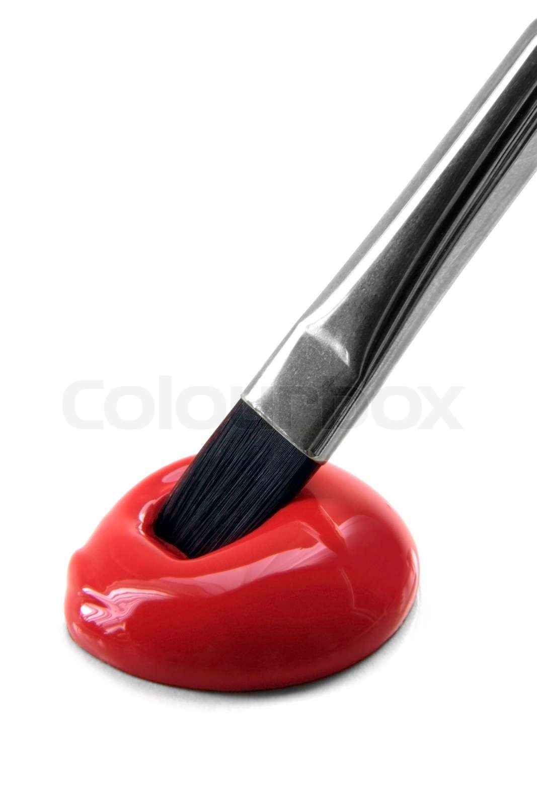paint and brush tip | Stock image | Colourbox