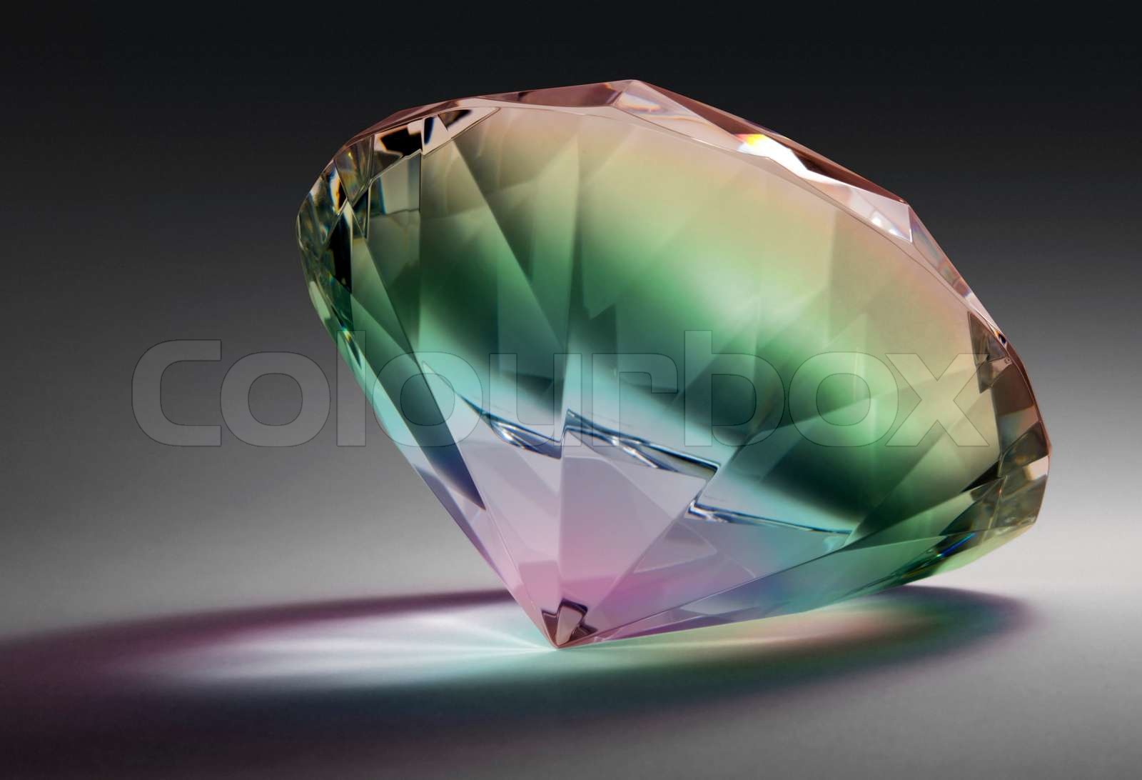 rainbow colored diamond | Stock image | Colourbox