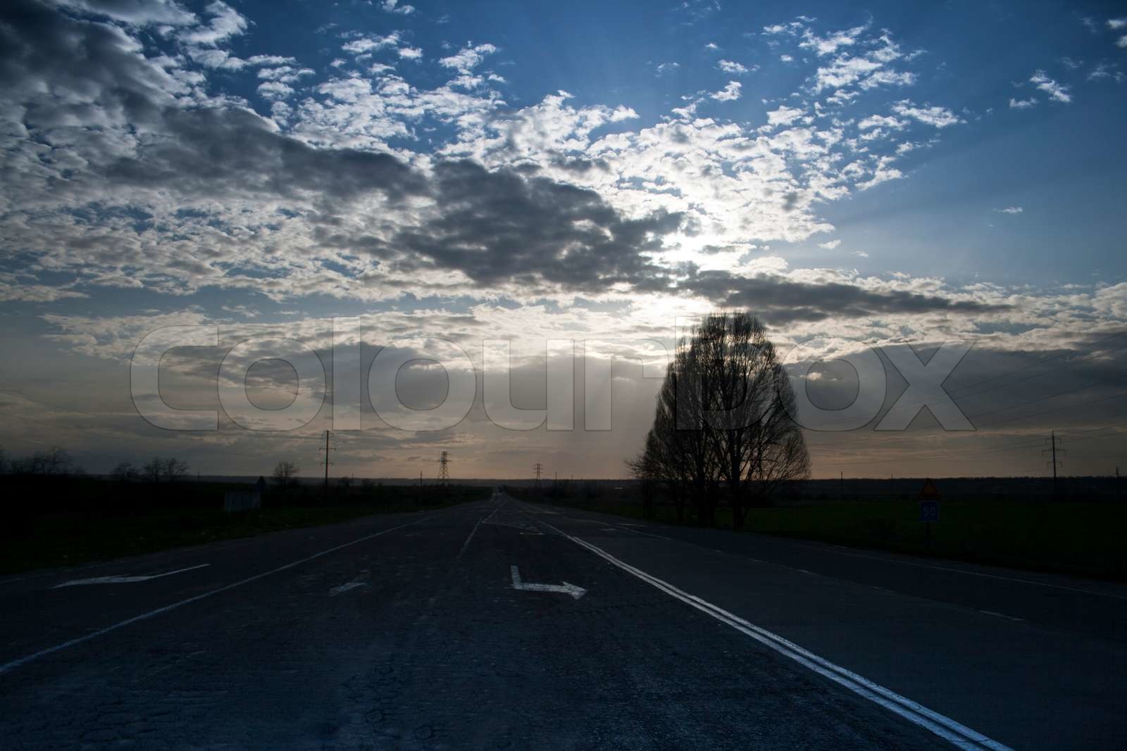 morning road | Stock image | Colourbox