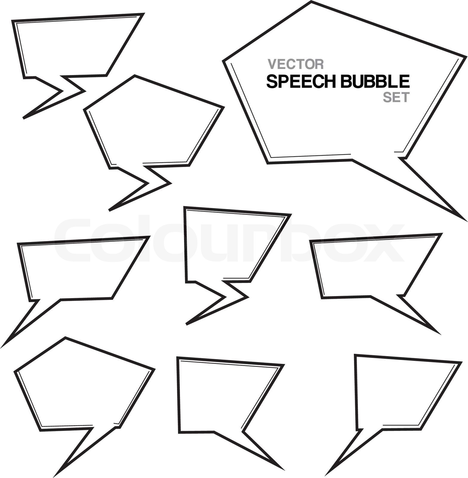 Tale og tankebobler | Stock vektor | Colourbox