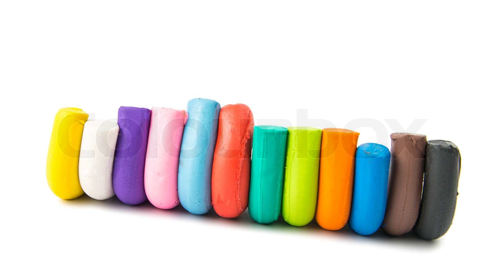 modelling clay ball of different colors | Stock image | Colourbox