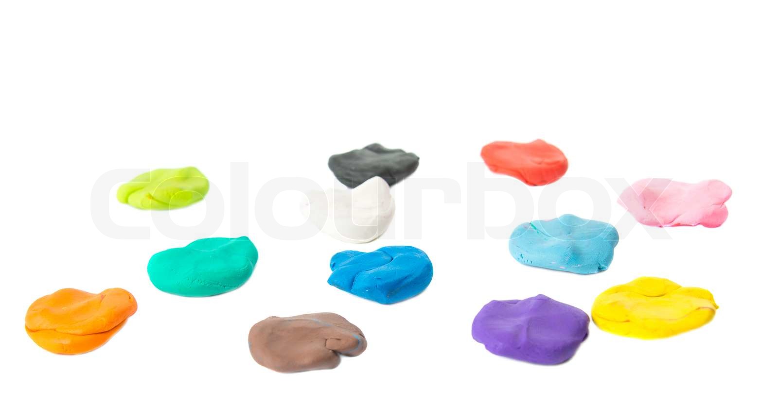 modelling clay ball of different colors | Stock image | Colourbox