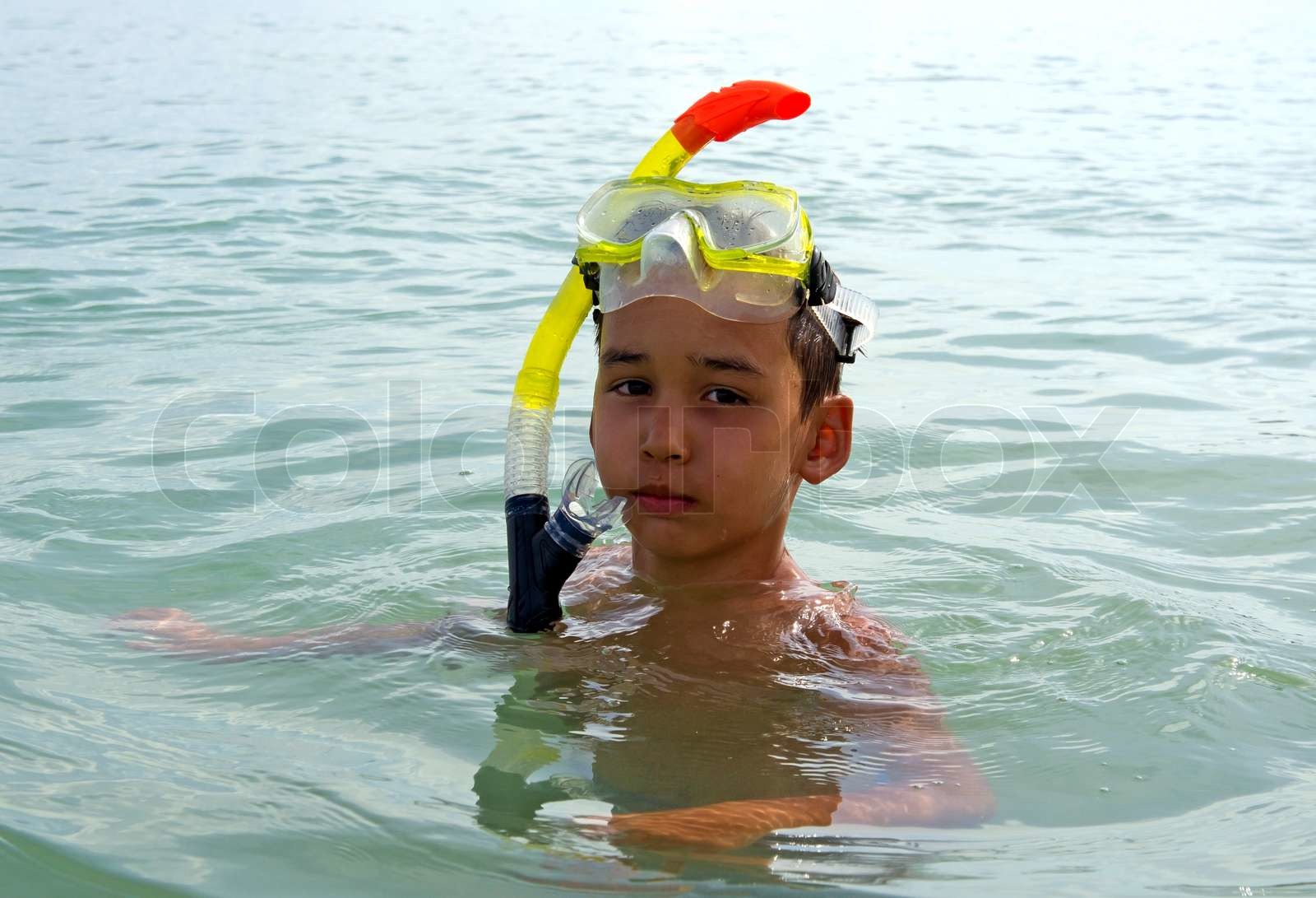 Boy diver | Stock image | Colourbox