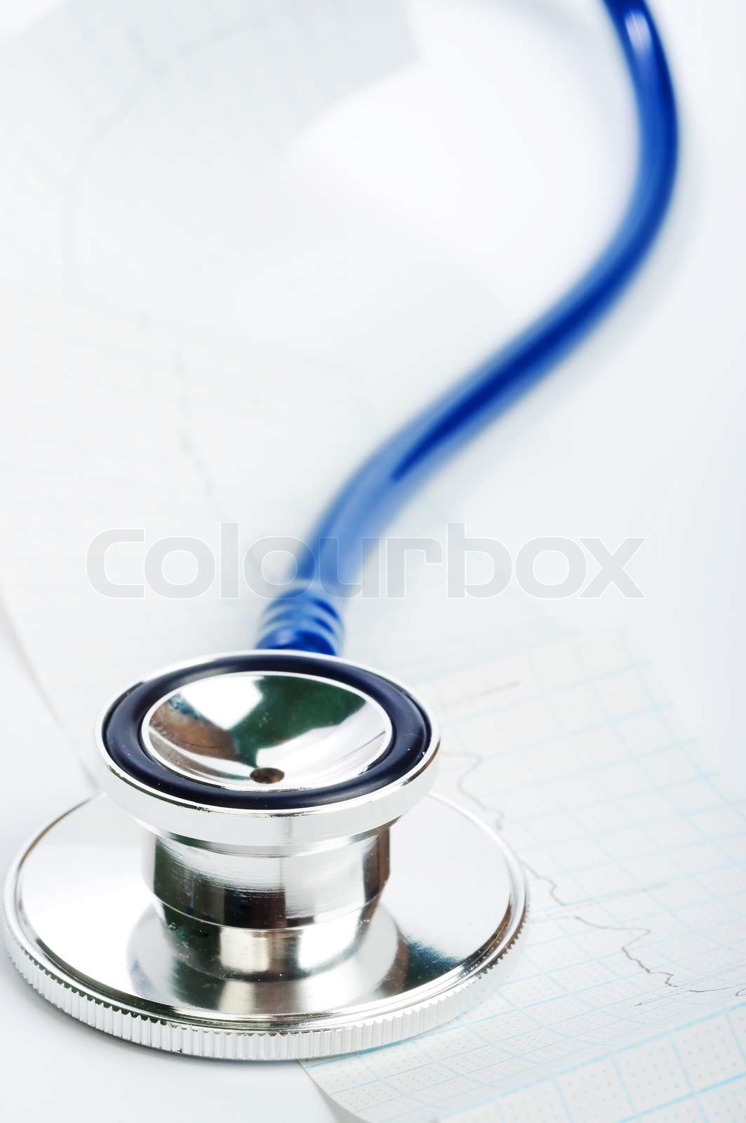 Blue stethoscope | Stock image | Colourbox
