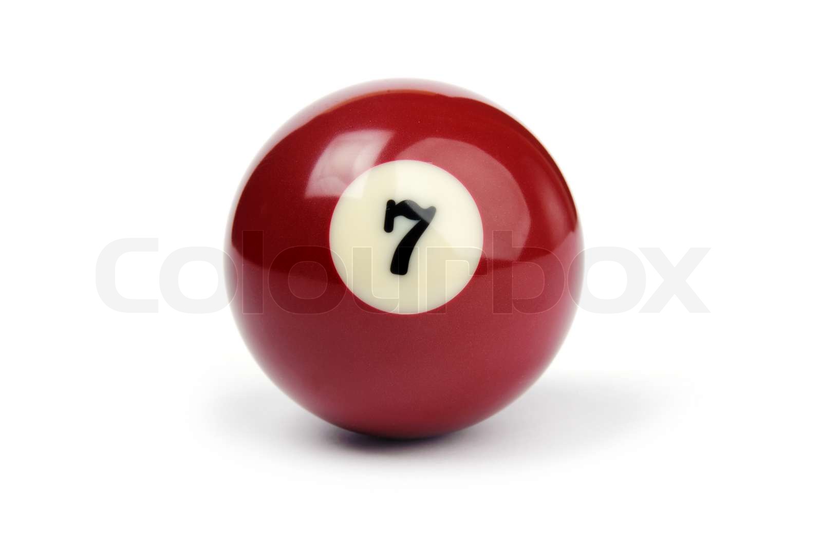 billardkugle nummer 7 | Stock foto | Colourbox
