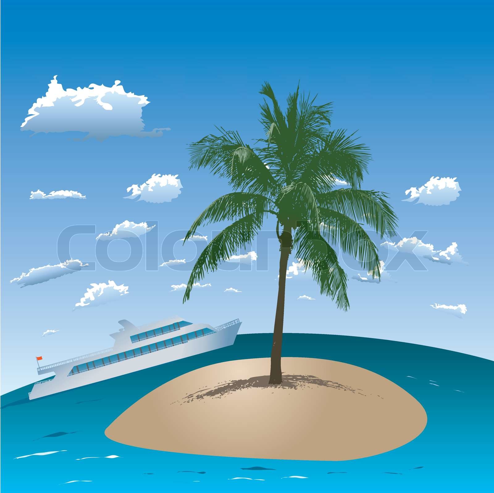 tropische Insel | Stock-Vektor | Colourbox