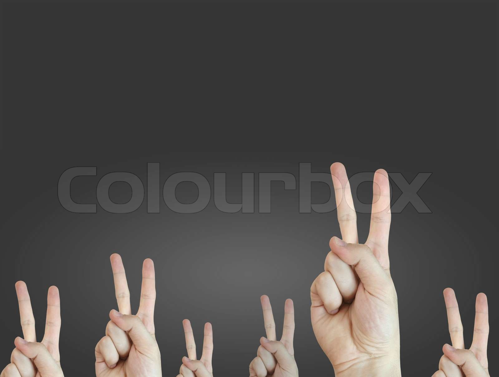 Hand sign | Stock image | Colourbox
