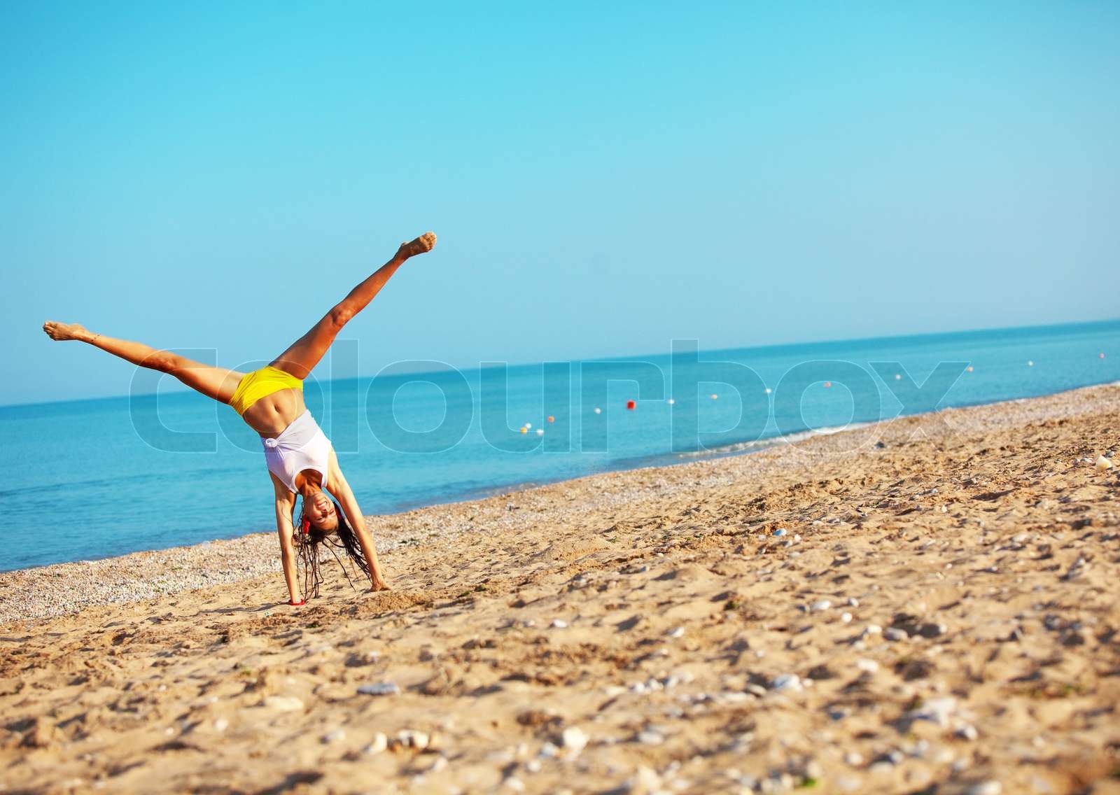 Sport am Strand | Stock Bild | Colourbox