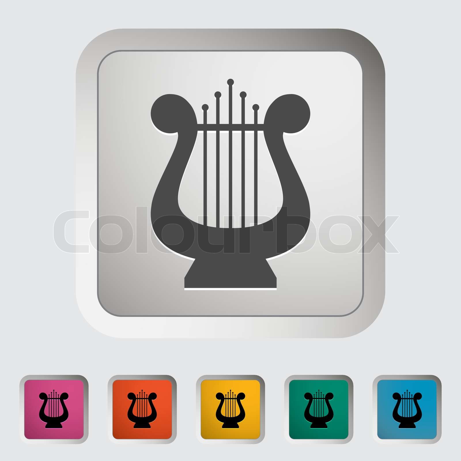Lyra Single icon | Stock vector | Colourbox