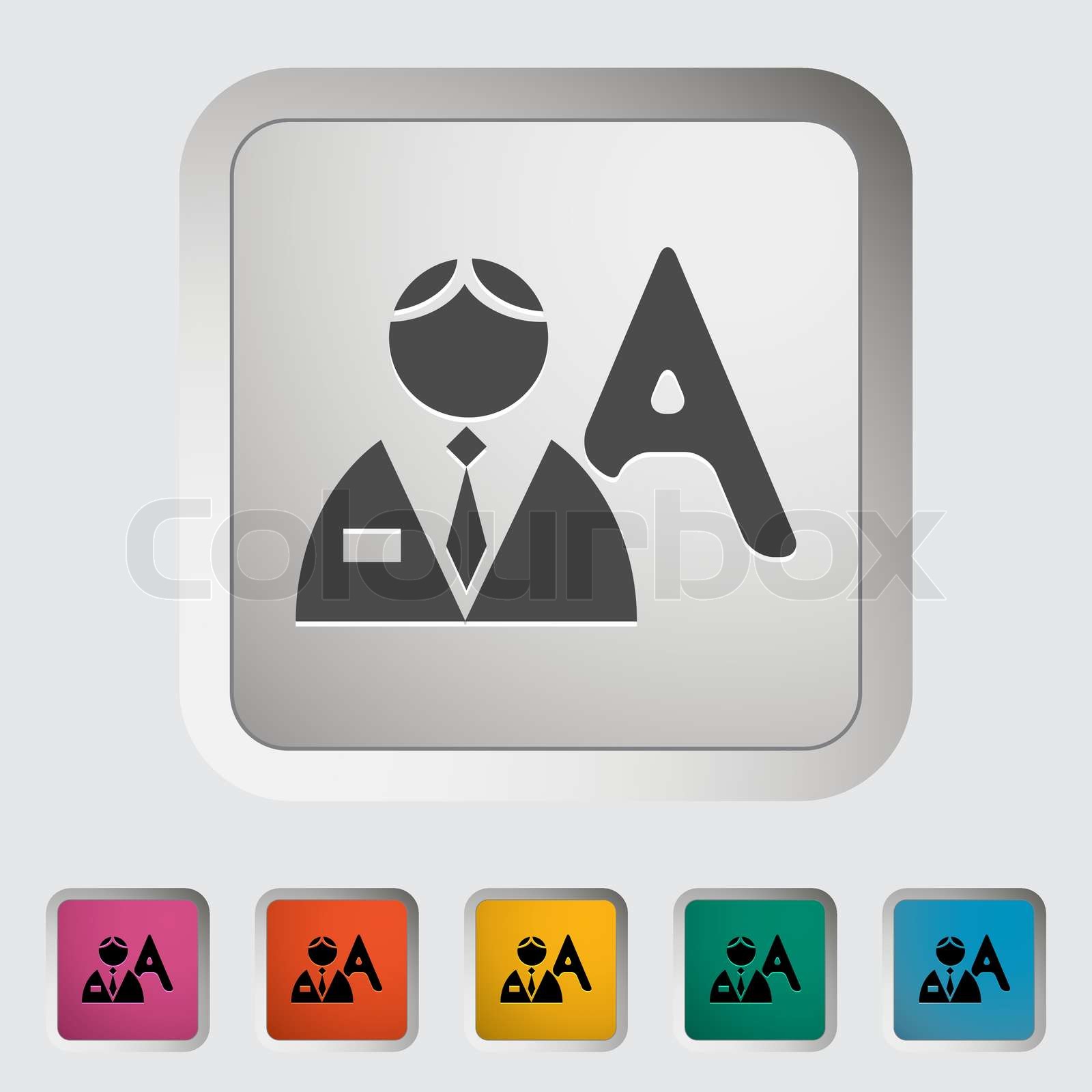Person single icon | Stock vector | Colourbox