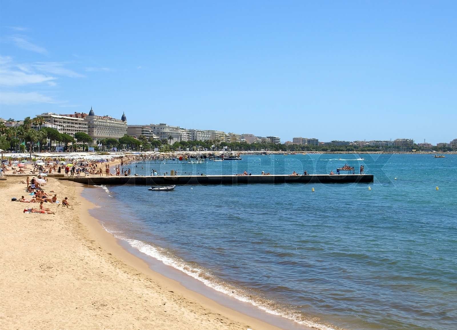 Cannes - Beach | Stock image | Colourbox